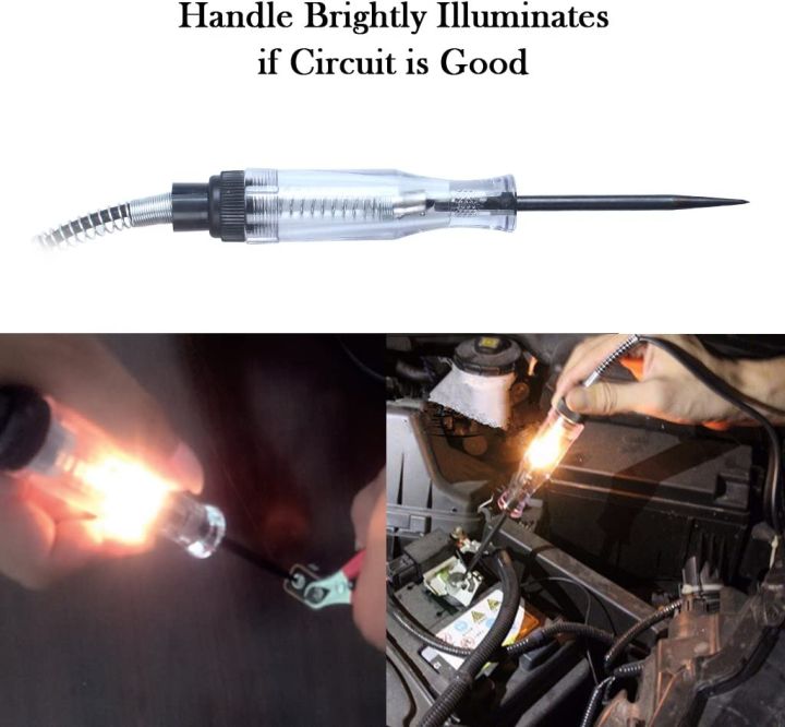 Circuit Tester Electrical Indicator Light Systems Long Probe Continuity ...