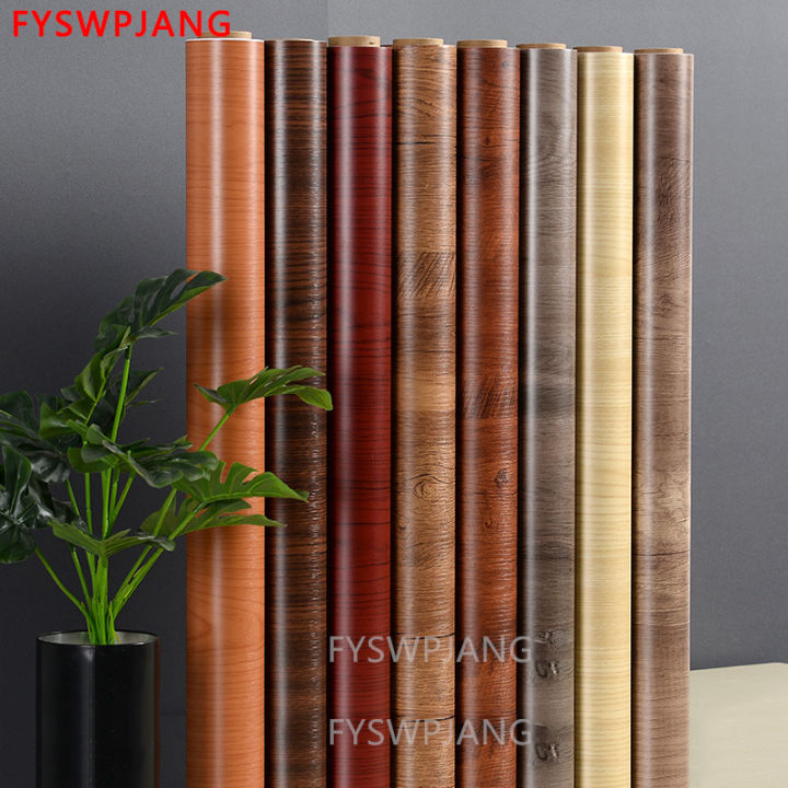 Waterproof Wood Vinyl Wallpaper Roll Self Adhesive Decor Contact Paper ...