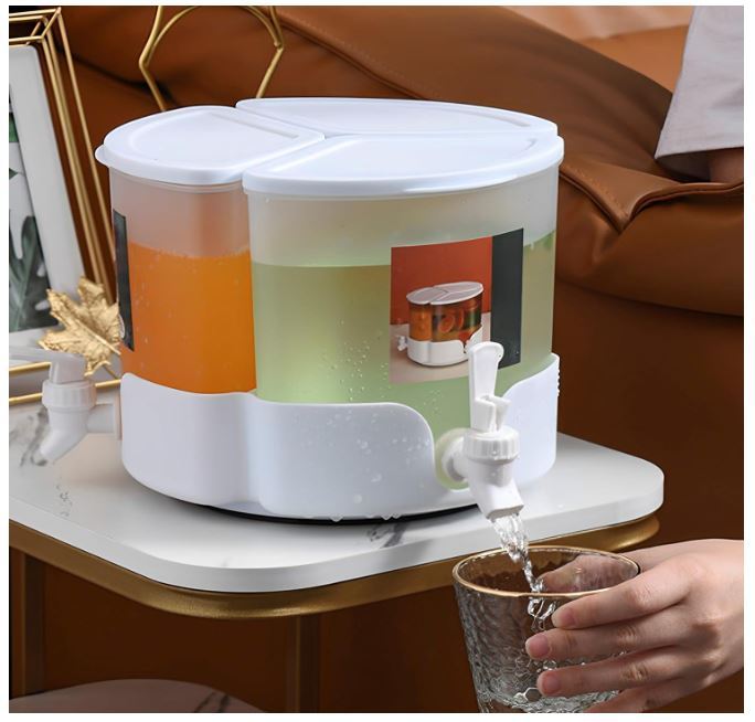 Drink Dispenser with Spigot for Fridge,3-in-1 Beverage Drink Dispenser ...