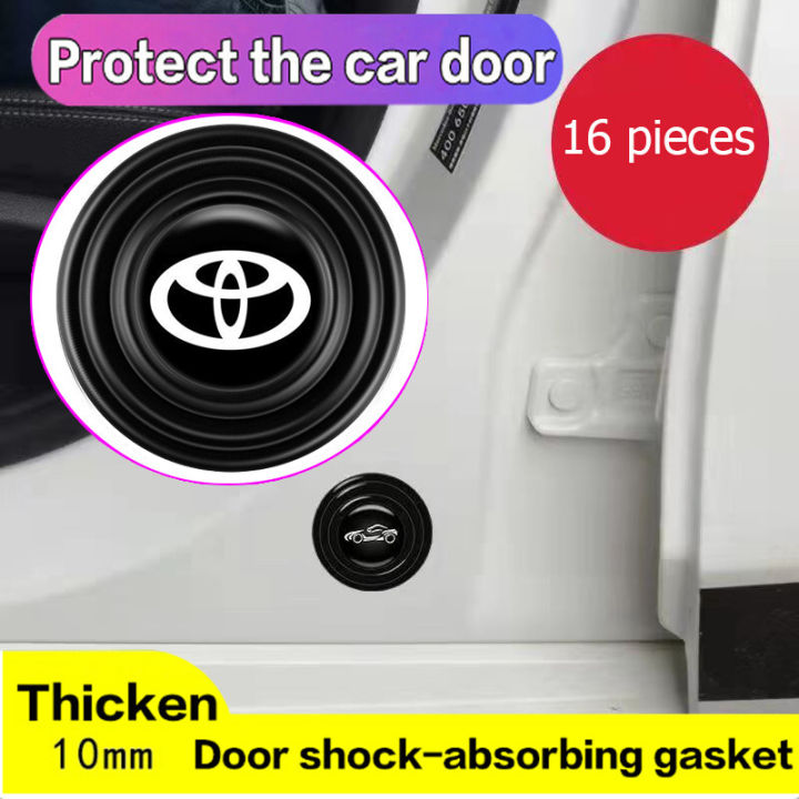 16 pieces Car Stickers Car door Soundproof Patch Shock absorption ...