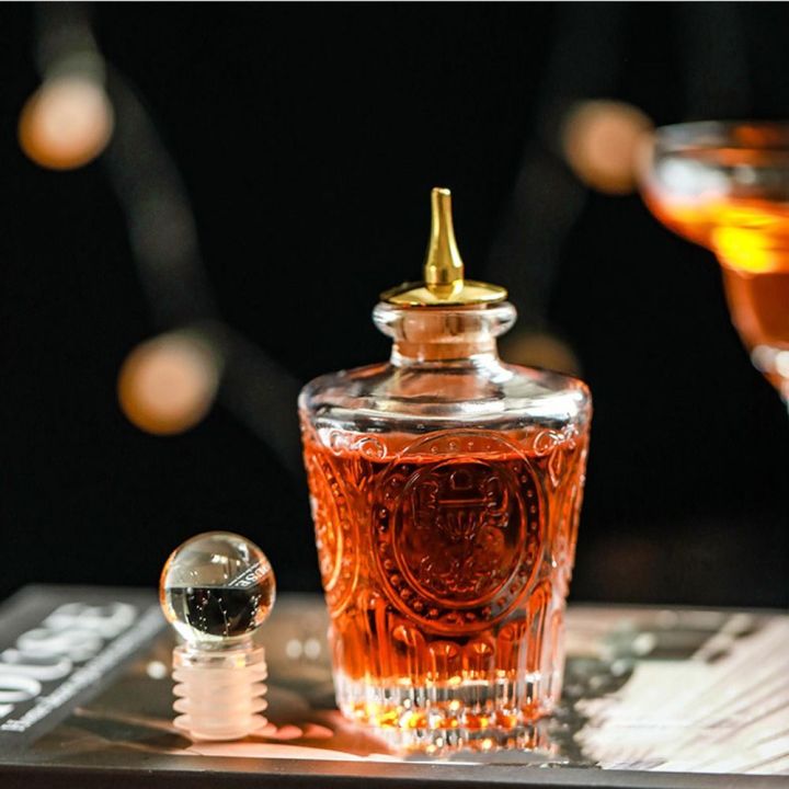 Exquisite Vintage Bottle of Bitters Japanese-style Bartender Bottle ...