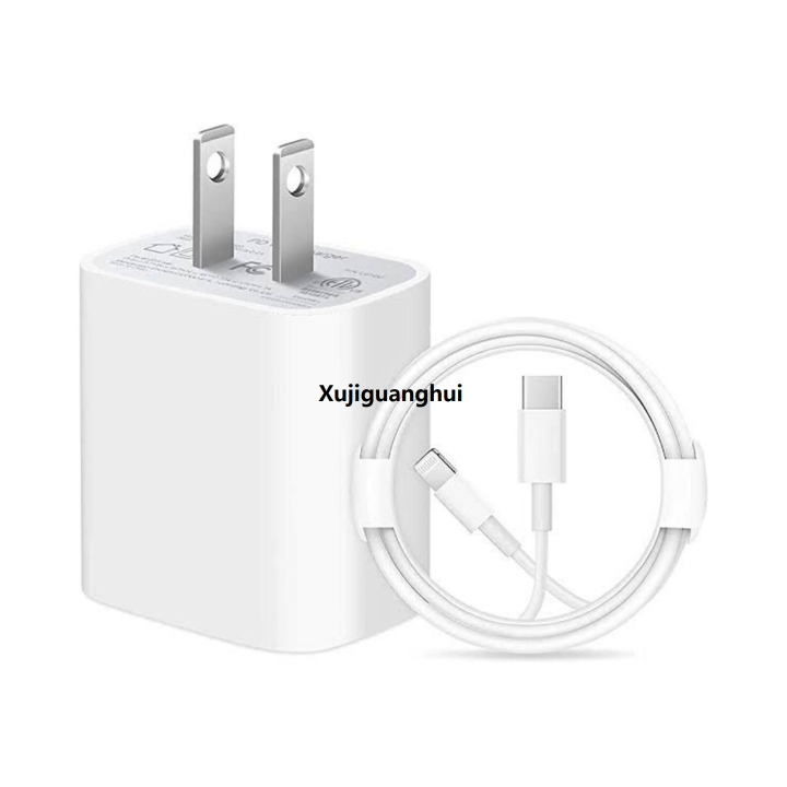Xujiguanghui IPhone 20 Watt 2 pin Original Charger With Cable USB C To ...