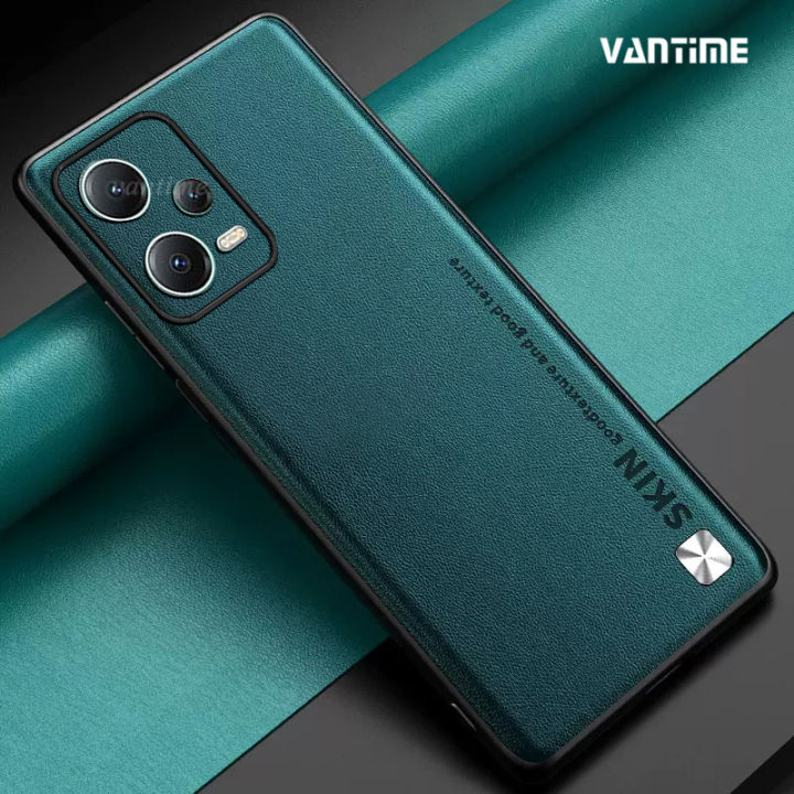Vantime for Xiaomi Redmi Note 12 Pro 5G Case Synthetic Leather Slim Matte Cover | Daraz.lk