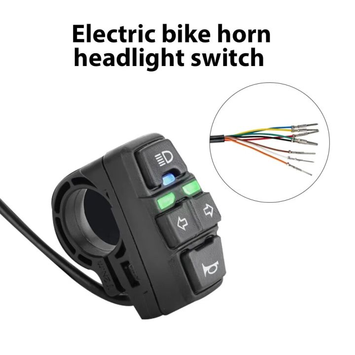 bike modified parts Electric Bike Scooter Light Switch Ebike Lamp and Horn Switch for Motorcycle ...