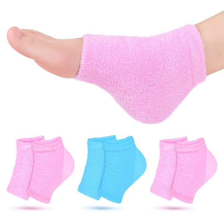 Moisturizing Silicone Gel Heel Socks Foot Care Soft Spa Socks Heel ...