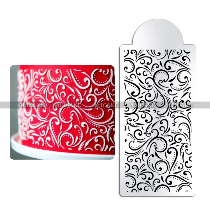Cake Stencil Templates Air Current Design For Wedding Birthday Party ...