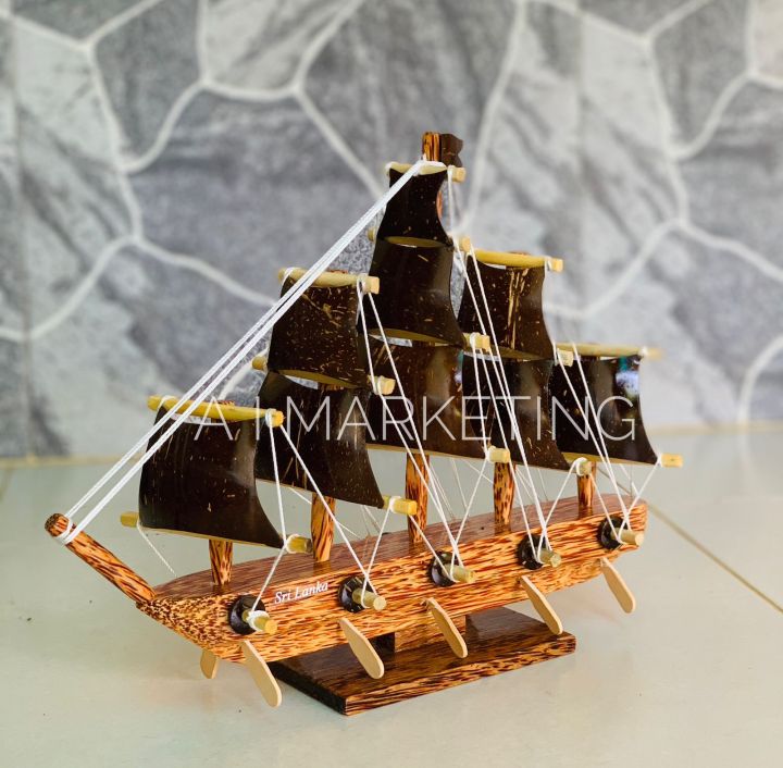 Coconut Shell Craft Ship | Daraz.lk
