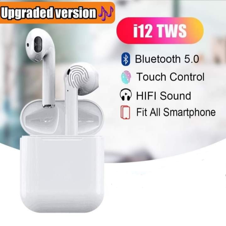 Airpods i7s i12 Inpods 12 Full Set with Box TWS True Wireless Bluetooth ...