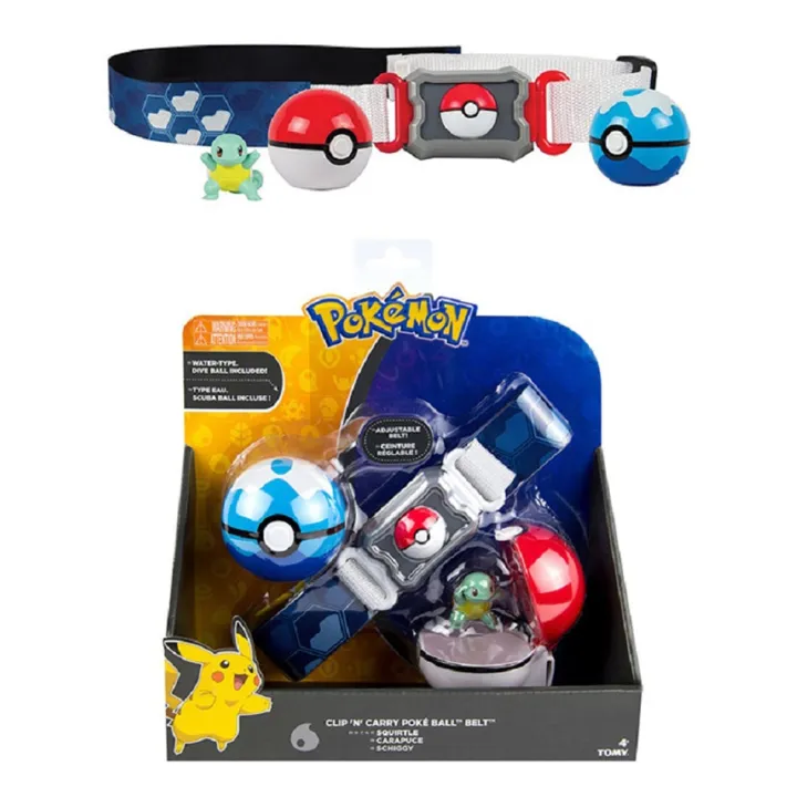 【DIV MALL】TOMY Pokemon Genuine Elf Ball Belt Pikachu Pokeball Pocket ...