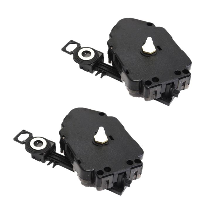 2X Black Quartz Clock Pendulum Movement Mechanism Motor & Fittings DIY ...