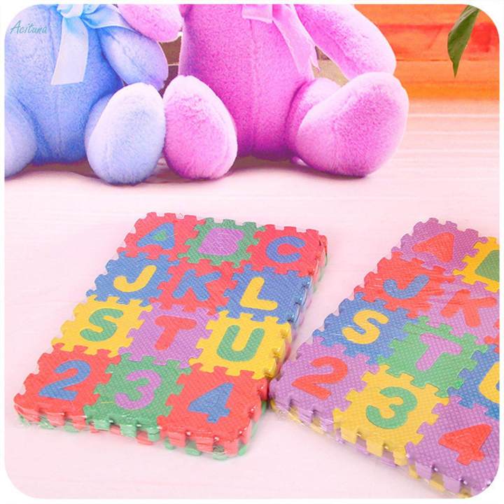 Set of 36 Puzzle Play Mat Alphabet Number EVA Foam Mat Crawling Mat ...