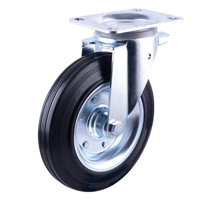 Industrial Rubber Caster Wheel Rotatable 6” | Daraz.lk