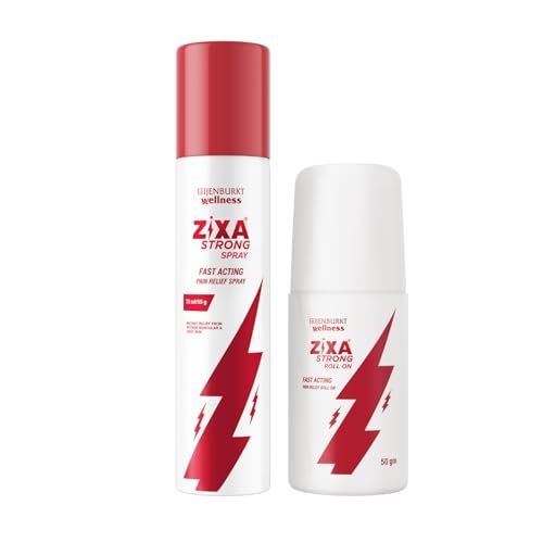 ZIXA Strong Spray(75ml) + Roll On(50g) : Rapid Pain Relief for Muscle ...