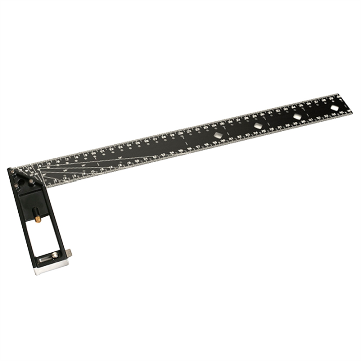 Multi functional Right Angle Ruler 45/90Degree Hole Angle Ruler 40cm ...