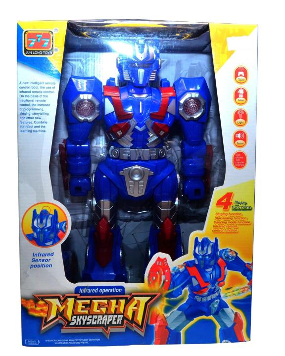 Megha Skyscraper Remote Controllable Robot - Blue | Daraz.lk