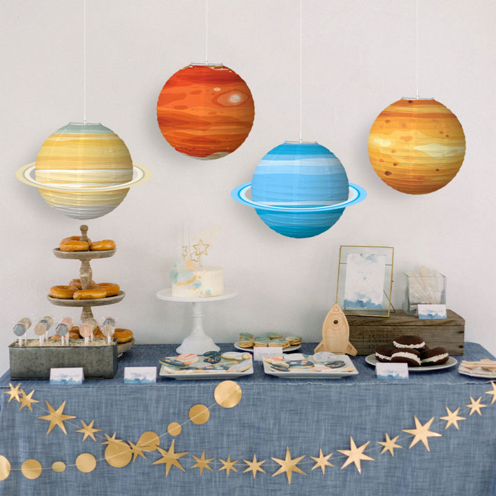 Star Planets Series Folding Lantern Paper Lanterns Outer Space Planet ...