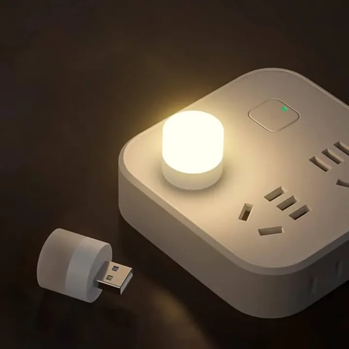 Usb Lights By Night Plug-In Mini Led Bulb Portable Compact Night Light ...
