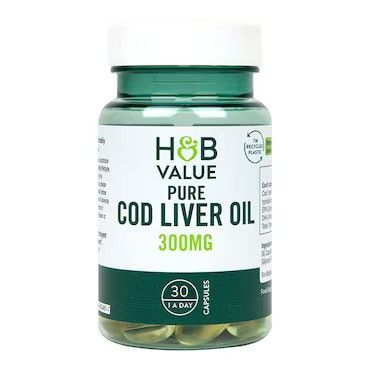 H&B Value Pure Cod Liver Oil - 300mg - 30 Capsules | Daraz.lk