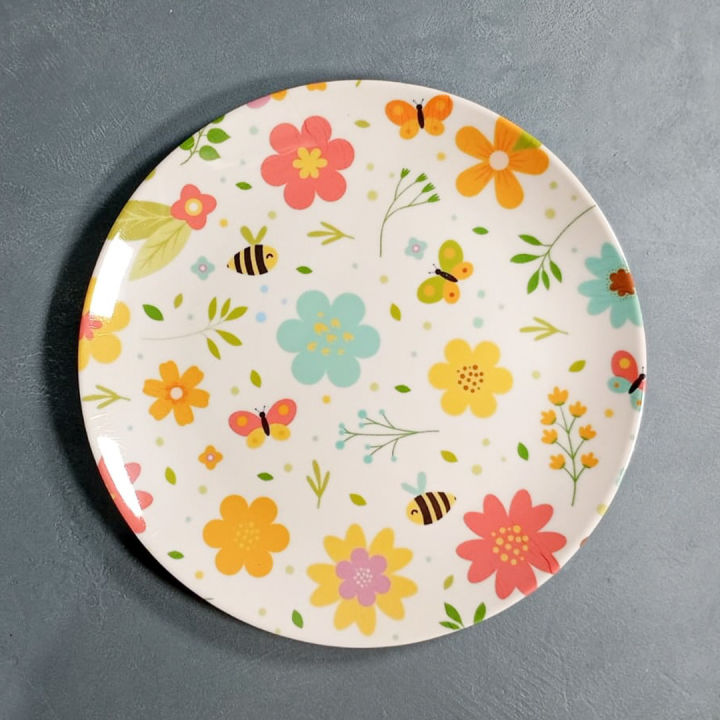 Five Star Melamine - Bees and Butterflies Dinner Plate 10" | Daraz.lk