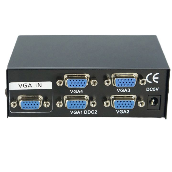 Vga Switch 4 Port Vga Svga Video Switcher 4*1 Hd Splitter Wide Screen 1 ...