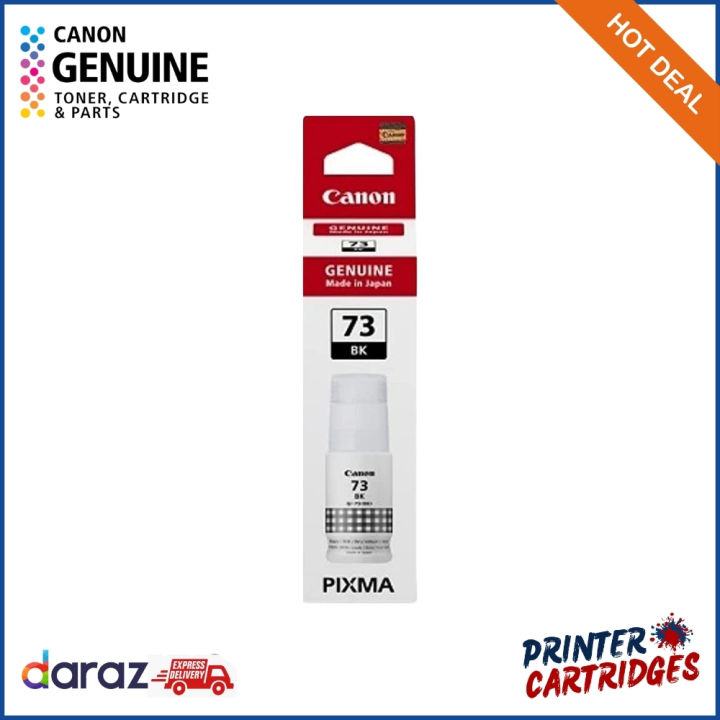 Canon GI-73 Black/Cyan/Magenta/Yellow/Red/Grey Original Ink Bottles ...