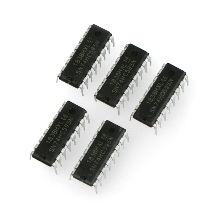 5pcs 74HC595 74HC595N SN74HC595N DIP-16 Shift Registers Through Hole ...