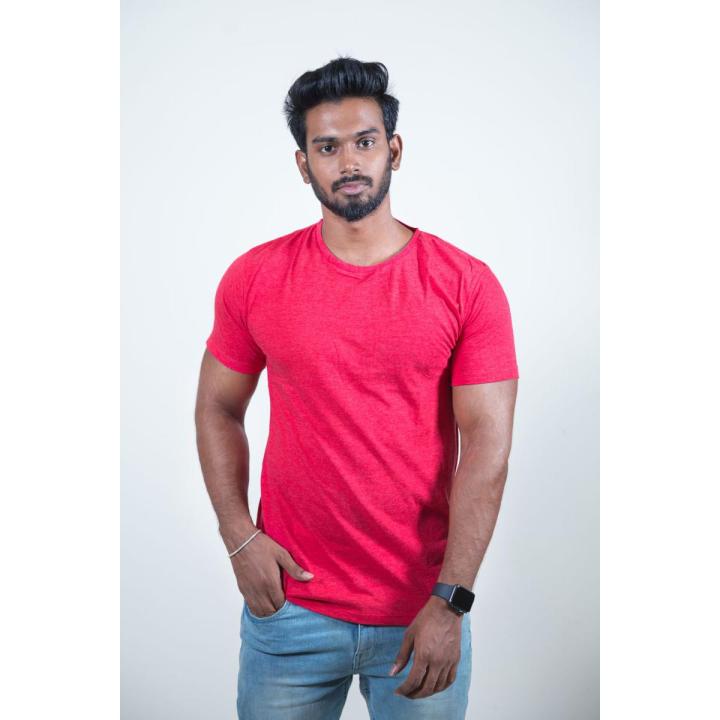Moffi Essentials- Men's T-Shirt - Red | Daraz.lk