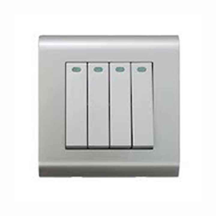 Kevilton Modular White 4 Gang 1 Way | Daraz.lk