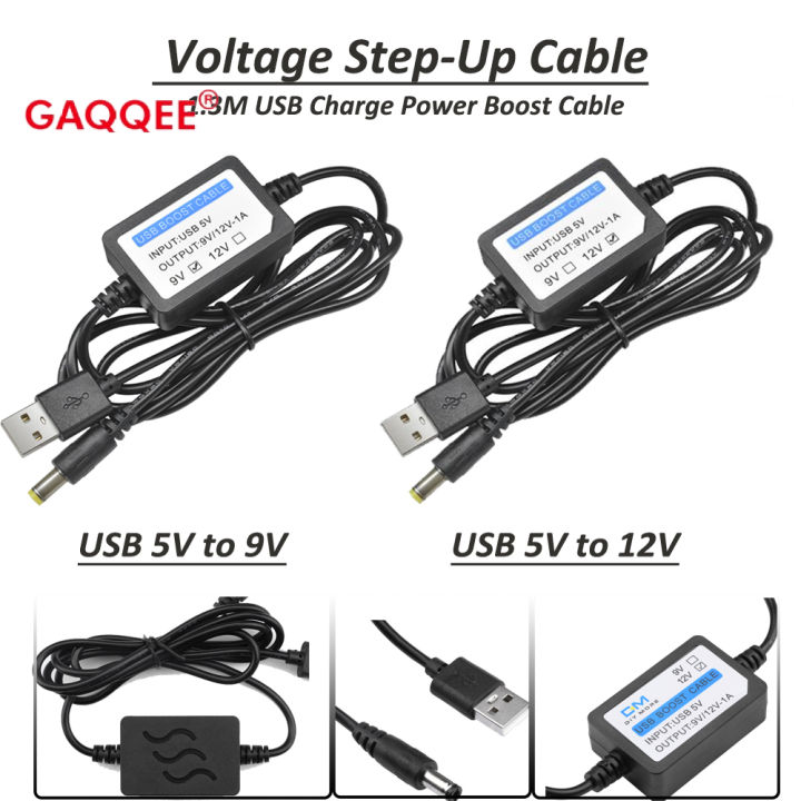 5V to 12V 5V to 9V 1A USB DC Convert Cable Voltage Step-Up Cable Power ...