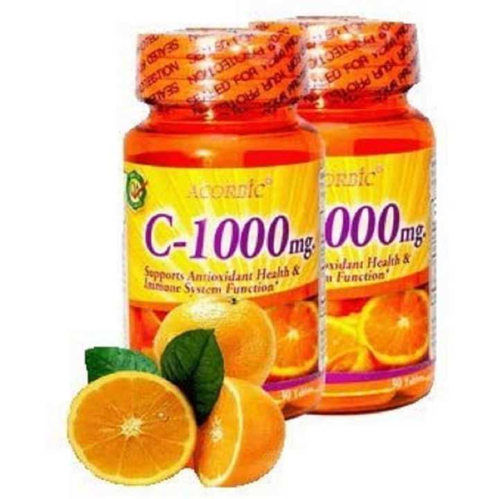 Acorbic Vitamin C 1000 mg. Skin Whitening Antioxidant & Immune System | Daraz.lk