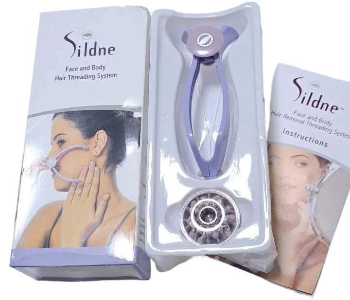 Original USA Sildne (Slique) sil Face and Body Hair Threading System ...