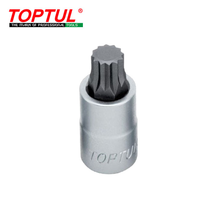 Toptul Spline Bit Sockets - 1/2" - CR-V - Multiple Sizes Available ...