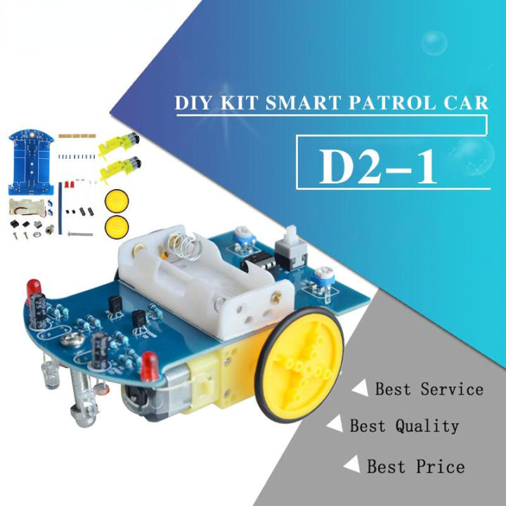 D2-1 DIY Kit Intelligent Tracking Line Smart Car Kit TT Motor ...