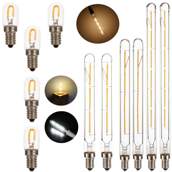 E14 Edison Lamp 2/3/4W T20 T25 Vintage Retro LED Spiral Filament Bulb ...
