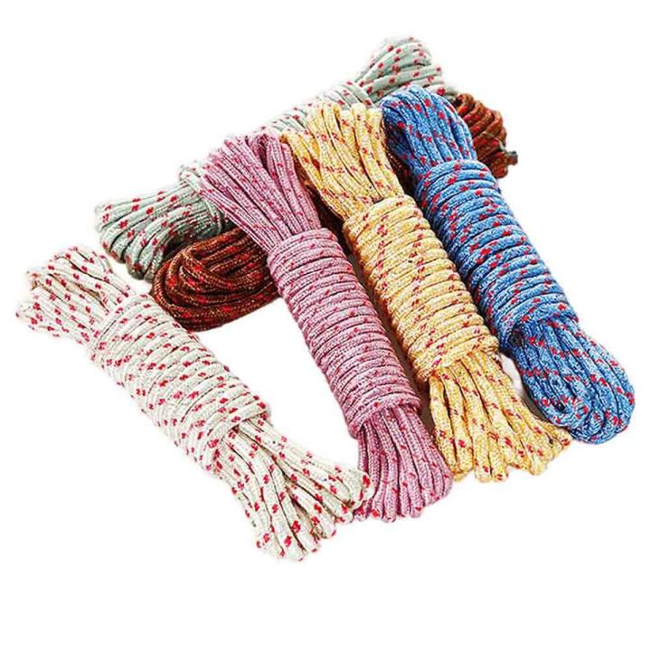 10m Multifunction Nylon Anti-skid Windproof Washing Clothes Line Rope ...