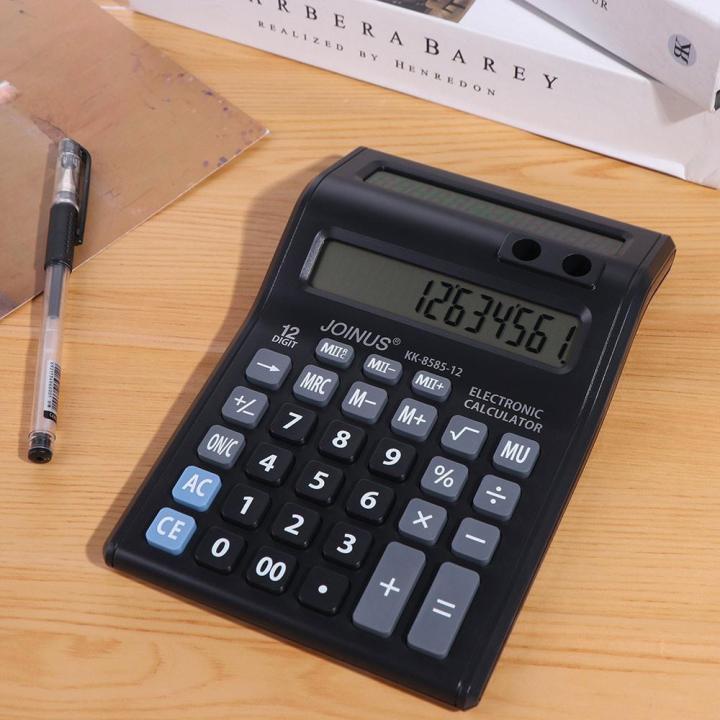 Useful Dual Screen 12 Digits Calculator Large Screen Display Battery ...