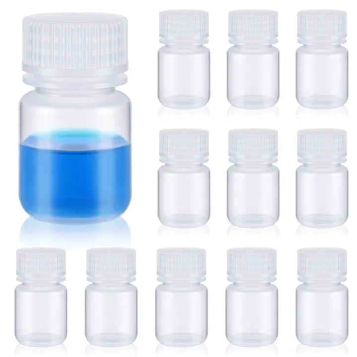 NAMUNY 12 Pcs Pill Bottle Sample-Bottles Wide Mouth Reagent Bottle ...