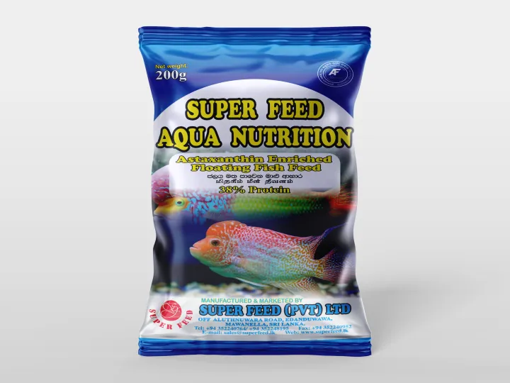 FISH FEED (38% Protein) - 1mm Floating balls Astaxanthin Enriched Fish ...