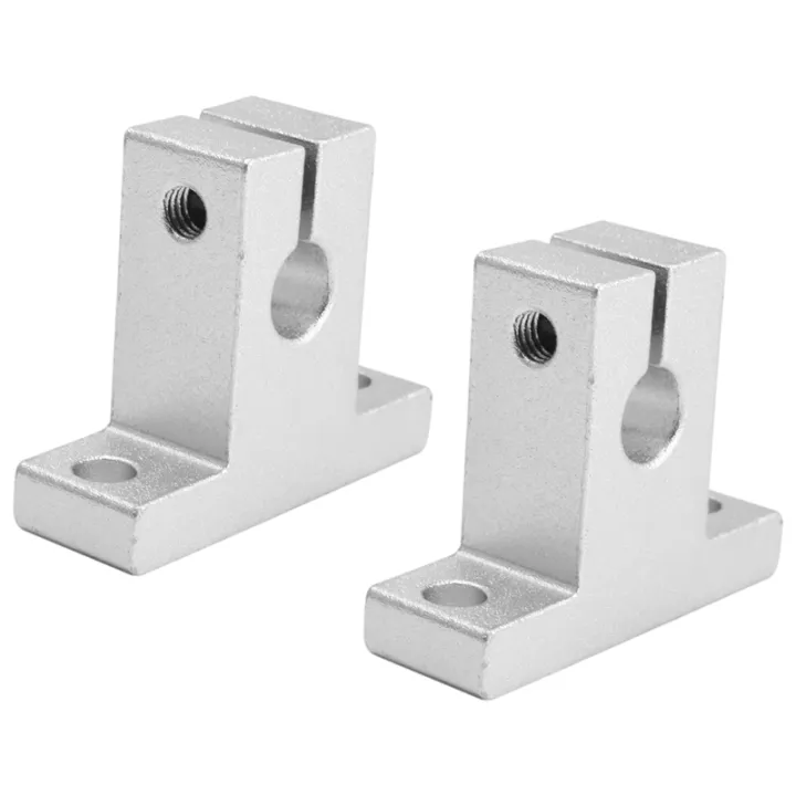 2 Pcs Linear Motion Rail Clamping Rod Rail Guide Support Shaft Bracket ...