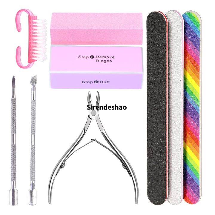 Sirendeshao Manicure Set for Nail File Kit Nail Care Accessories Set ...