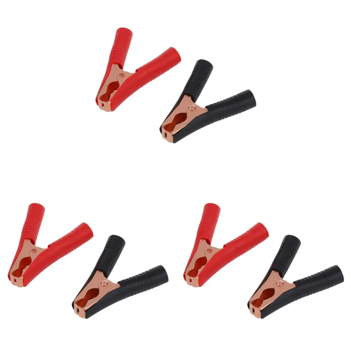FORIDE 3X Car Alligator Clips Battery Clamps Crocodile Clip 100A Red ...