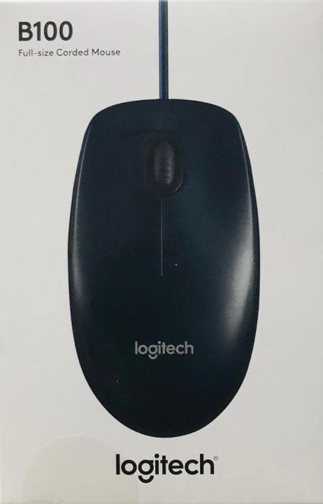 Logitech B100 Optical Wired Usb Mouse [Id: 4112) | Daraz.lk
