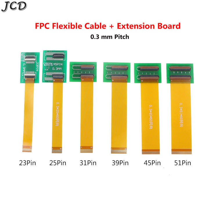 JCD 23 25 31 39 45 51 Pin 0.3mm Pitch Extension Board Connector Adapter ...