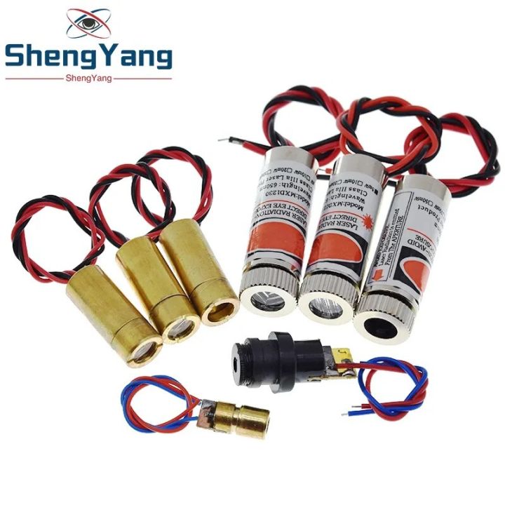 650nm 5mW Red Point / Line / Cross Laser Module Head Glass Lens ...