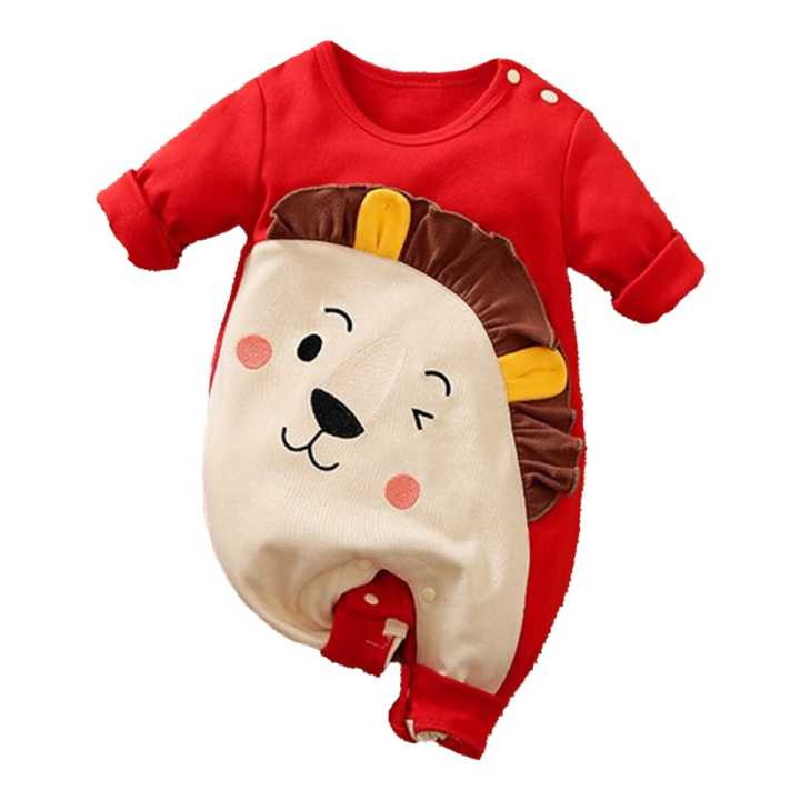 Cute Hedgehog In Red Cotton One Piece | Daraz.lk