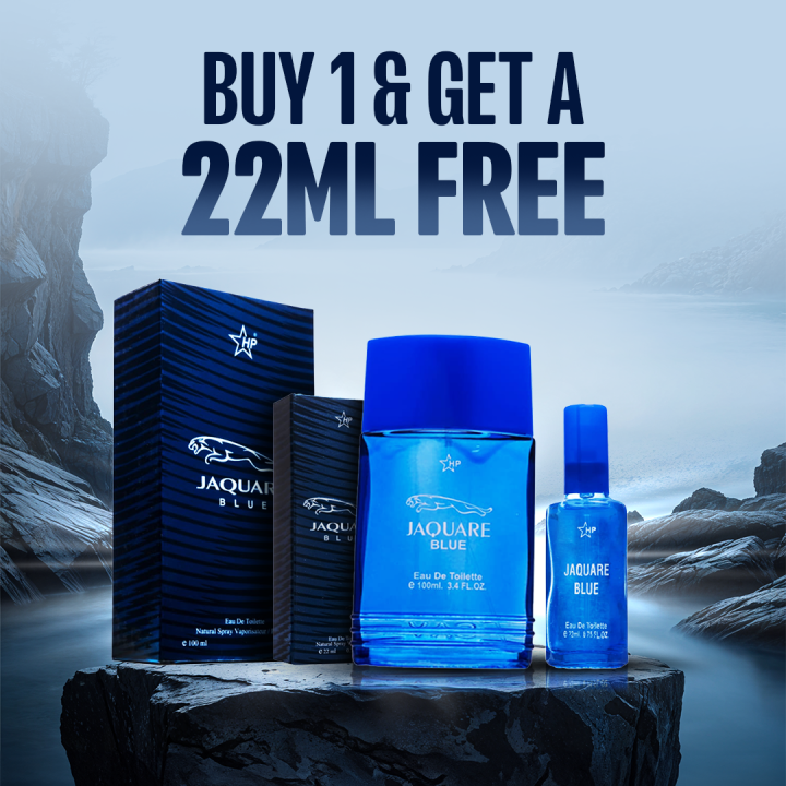 BUY 100ml GET 22ml FREE jaquare blue perfume for men long-lasting ...