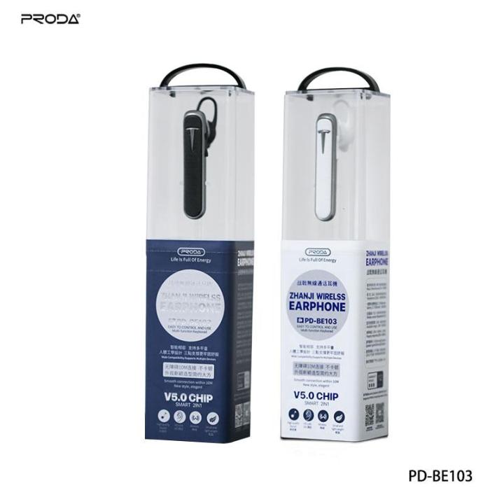 Proda PD-BE103 Wireless Single Earphone/BLUETOOTH SINGLE HEADSET | Daraz.lk