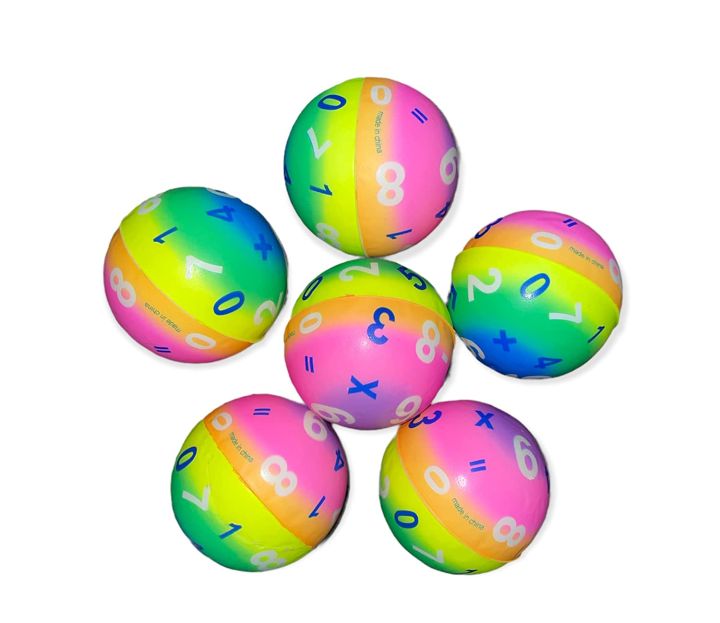 Soft Foam Sponge Balls with Numbers Prints Light Weight Squash Ball ...