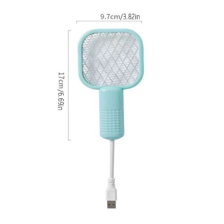 Electric Shock Mosquito Swatter Trap Durable Mini USB Fly Bug Zapper UV ...