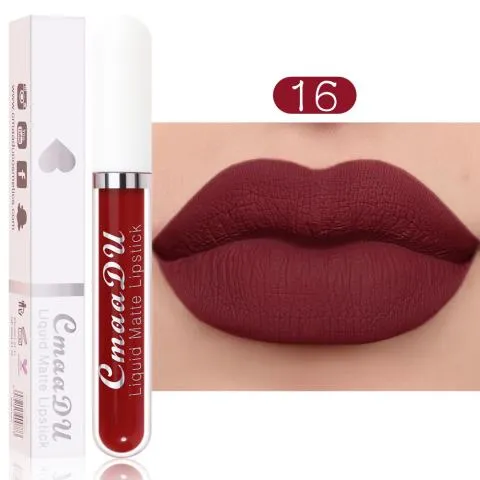 Cmaadu Lip Gloss Matt Velvety with Delicate Waterproof Doesn'T Stick ...